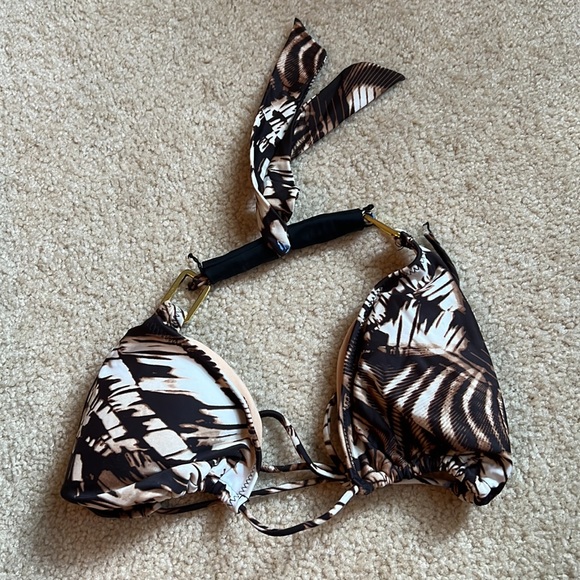 Cyn & Luca | Swim | Cyn Luca Animal Print Triangle Bikini Top | Poshmark